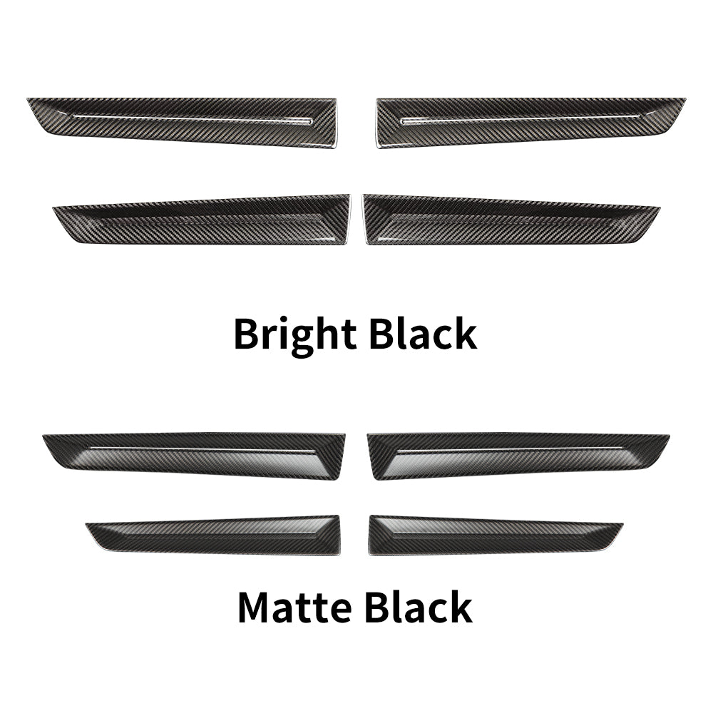Dry Carbon Fiber Interior Door Panel Cover Trims for 11th Gen Civic ...
